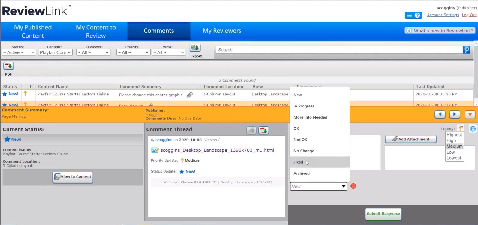 Webinar: How to Use ReviewLink to Track Feedback In Course Development